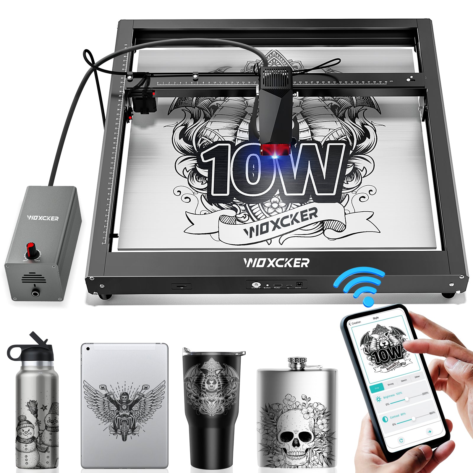 Woxcker JL7 10W Smart Laser Cutter and Engraver