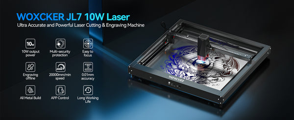 Woxcker JL7 10W Smart Laser Cutter and Engraver